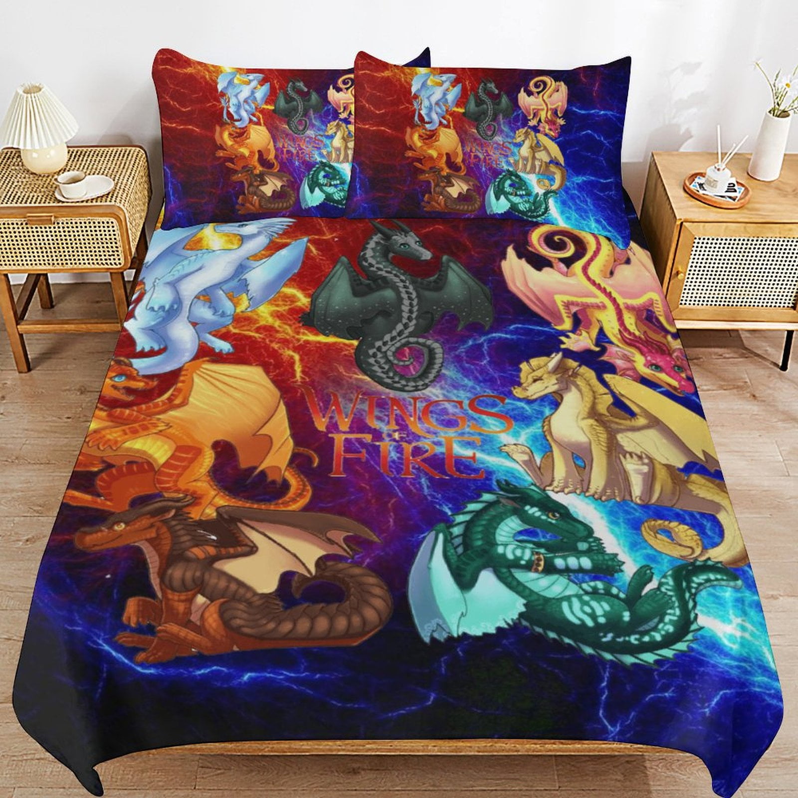 Wings Of Fire WOF Comforter Set 3 Pieces Quilt Cover Set Soft Bedding ...