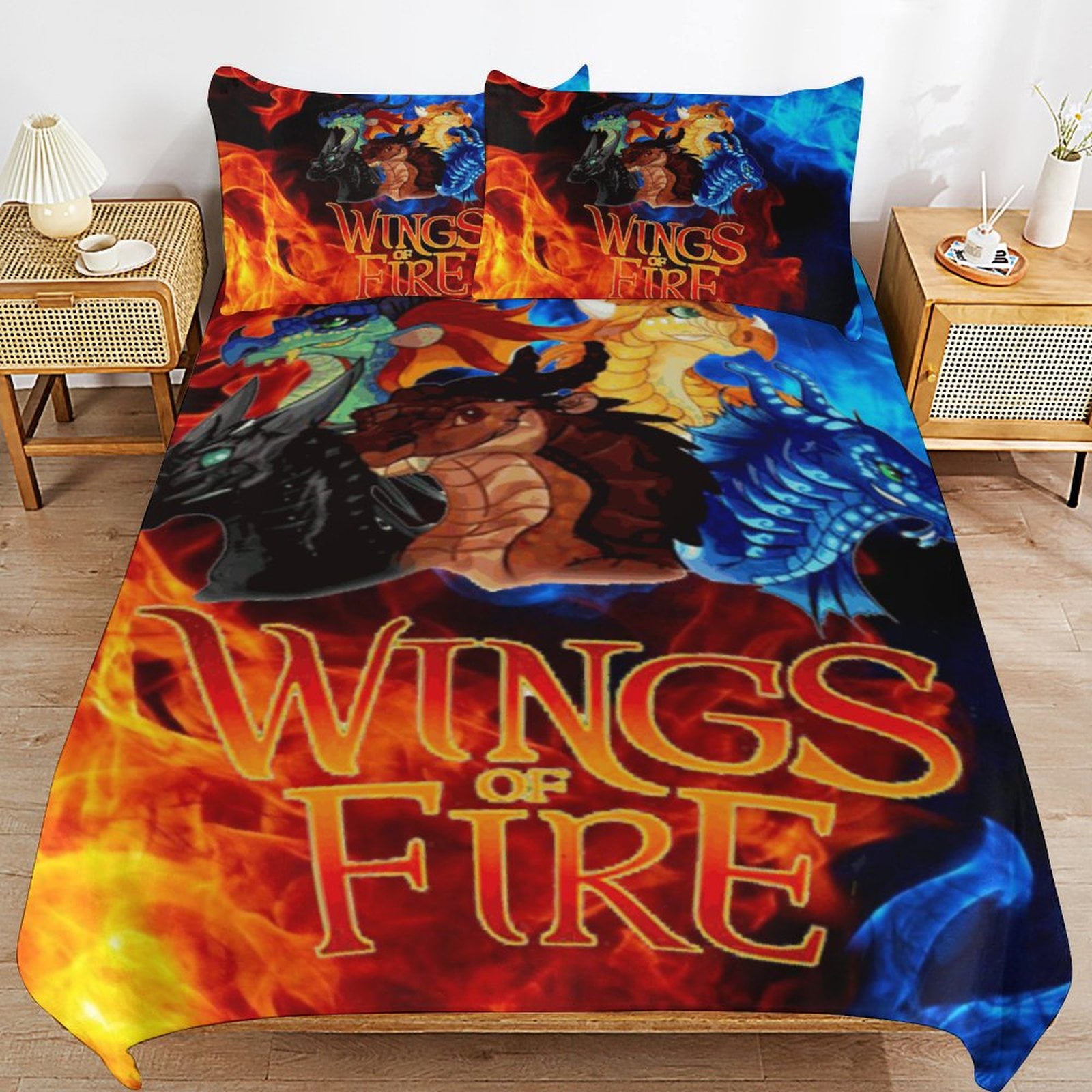 Wings Of Fire WOF Comforter Set 3 Pieces Quilt Cover Set Soft Bedding ...