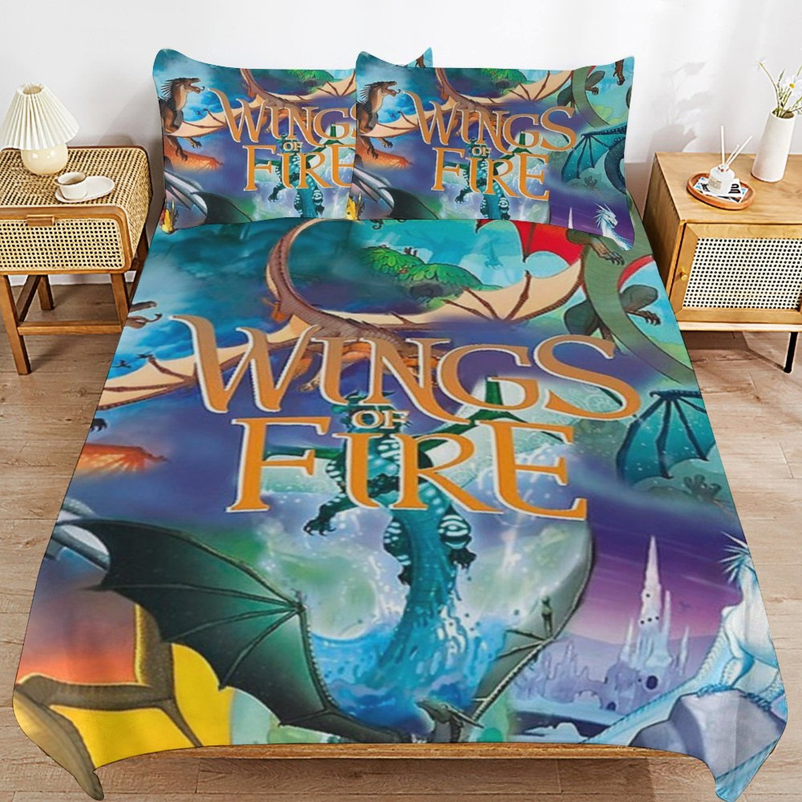 Wings Of Fire WOF Comforter Set 3 Pieces Quilt Cover Set Soft Bedding ...