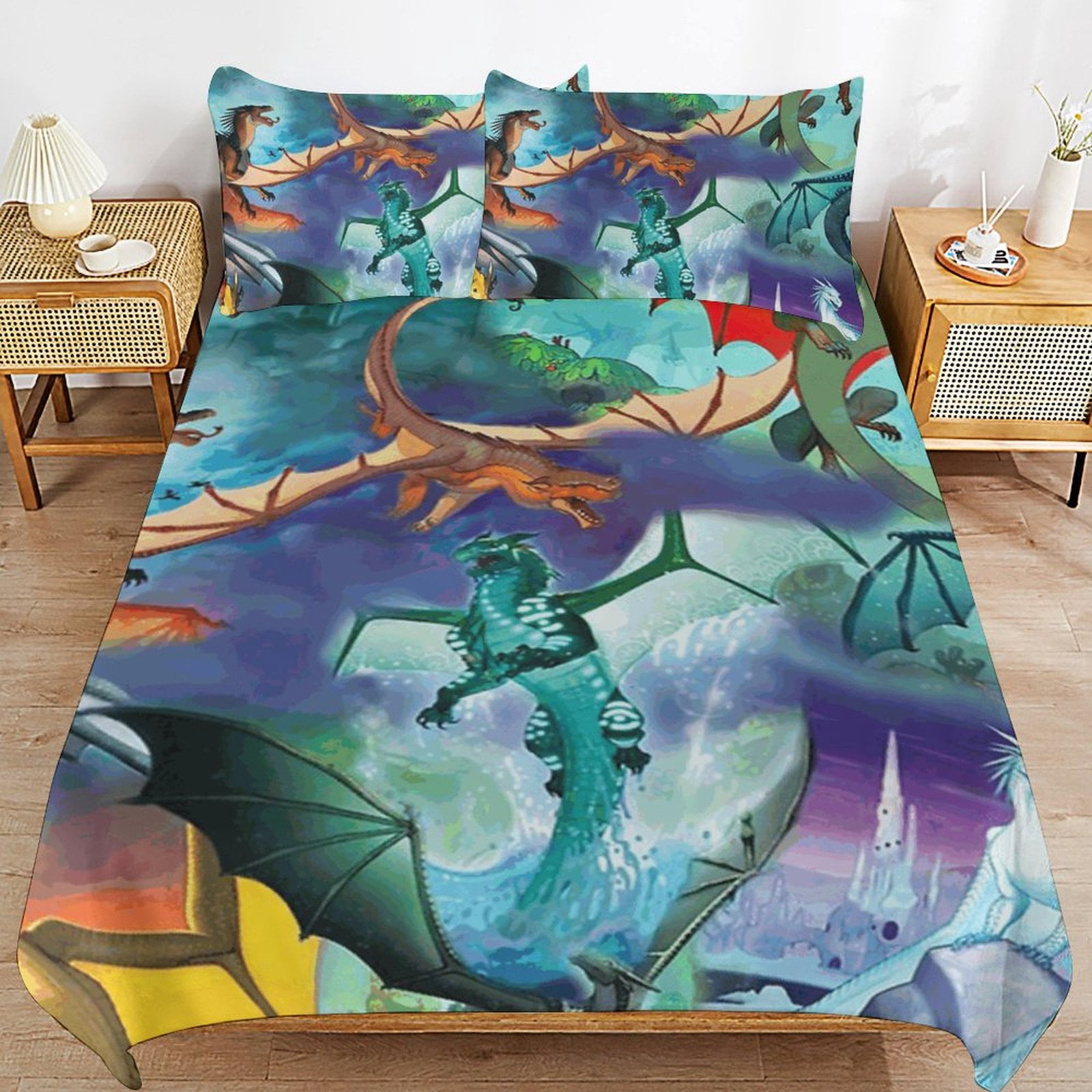 Wings Of Fire WOF Comforter Set 3 Pieces Quilt Cover Set Soft Bedding ...