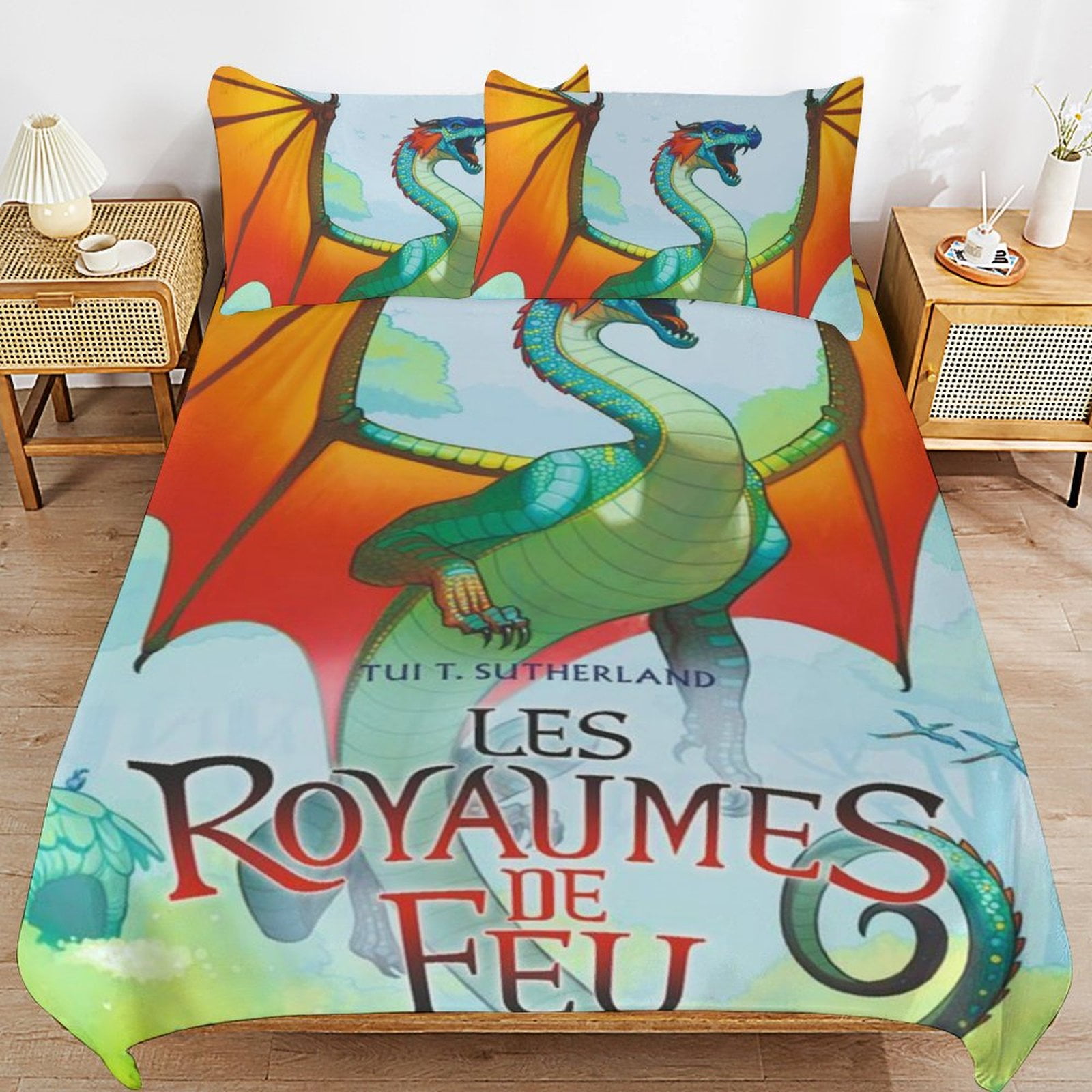 Wings Of Fire WOF Comforter Set 3 Pieces Quilt Cover Set Soft Bedding ...