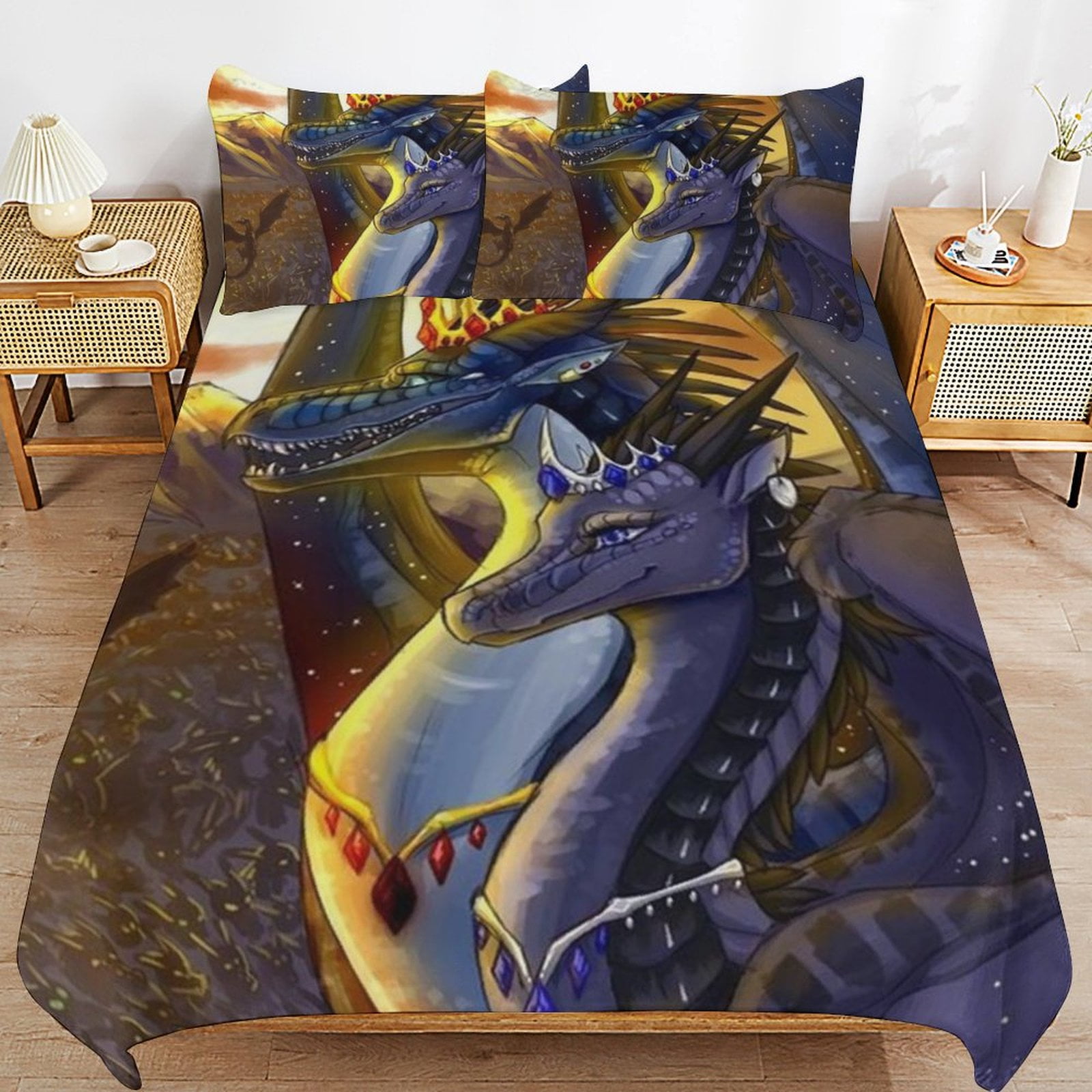 Wings Of Fire WOF Comforter Set 3 Pieces Quilt Cover Set Soft Bedding ...