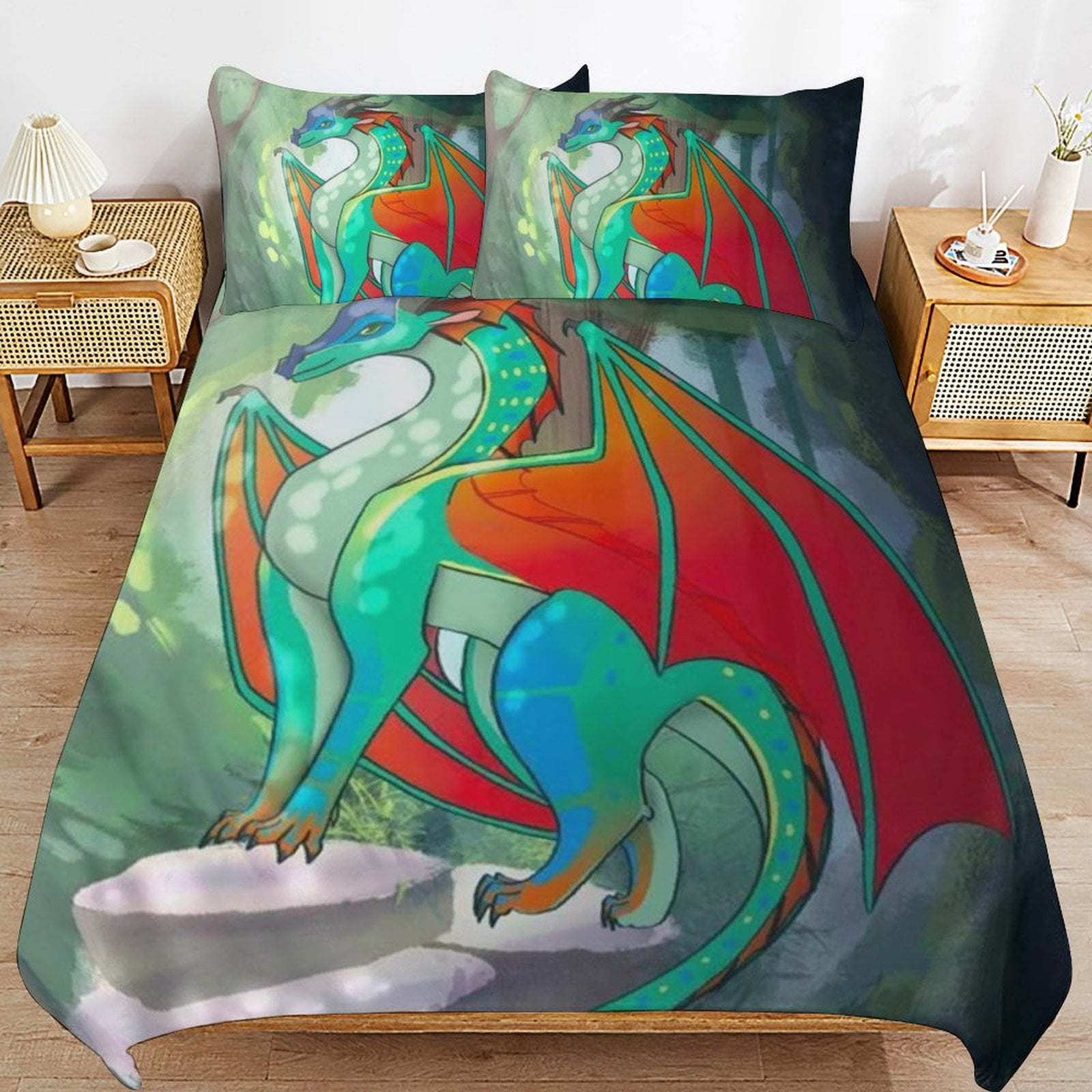 Wings Of Fire WOF Comforter Set 3 Pieces Quilt Cover Set Soft Bedding ...