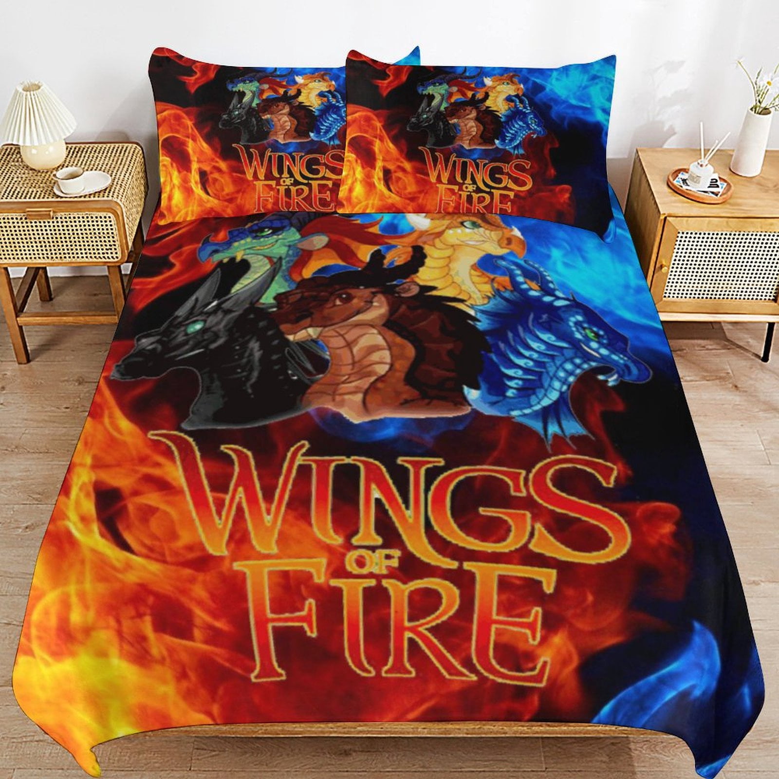 Wings Of Fire WOF Comforter Set 3 Pieces Quilt Cover Set Soft Bedding ...