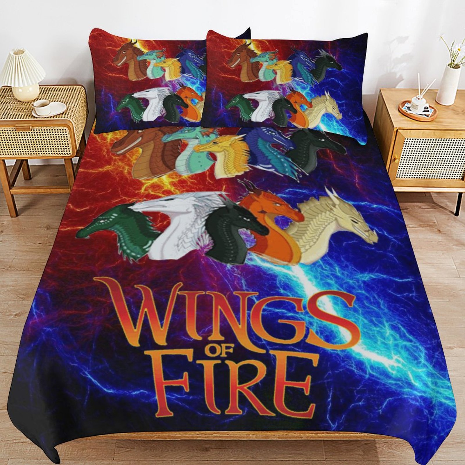 Wings Of Fire WOF Comforter Set 3 Pieces Quilt Cover Set Soft Bedding ...