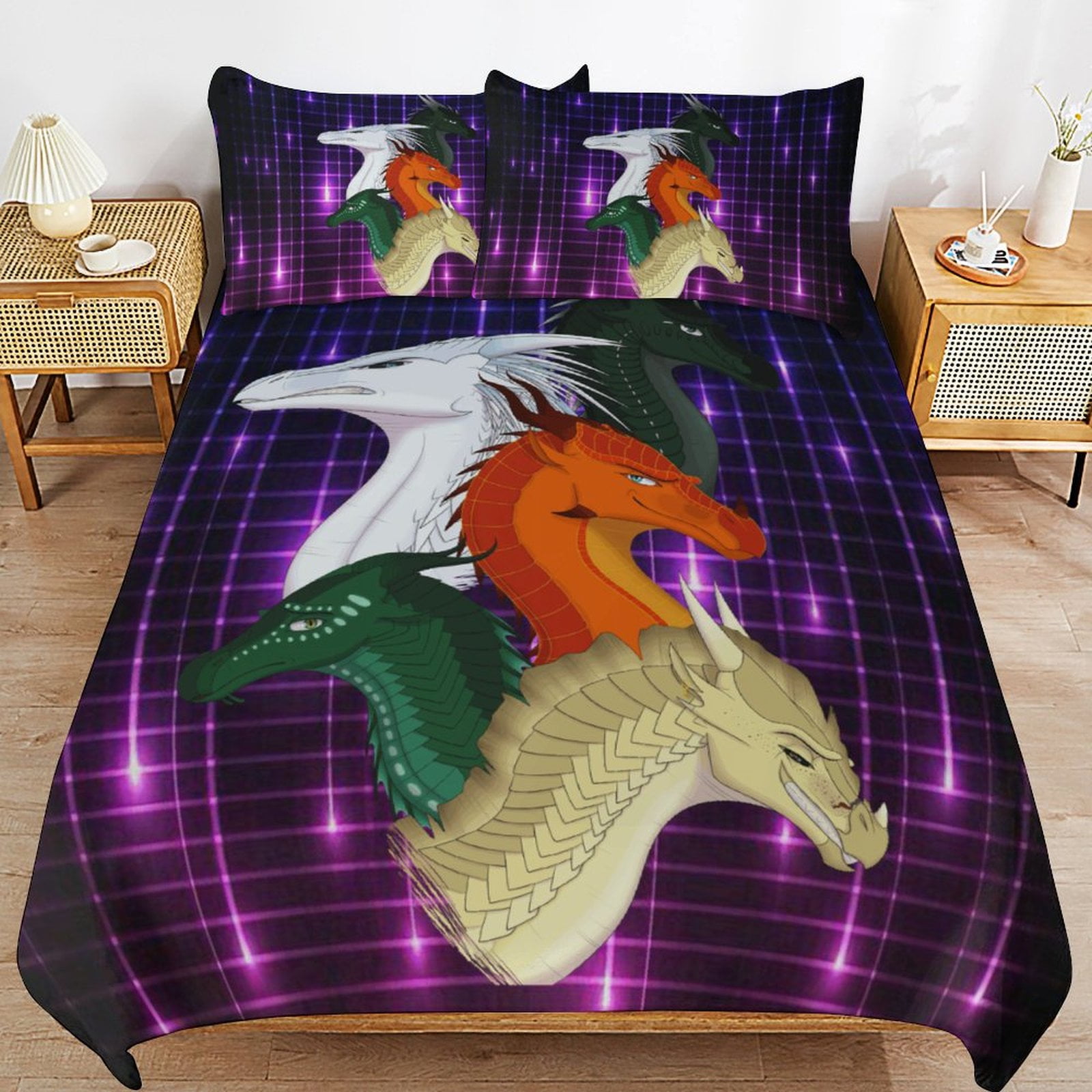 Wings Of Fire WOF Comforter Set 3 Pieces Quilt Cover Set Soft Bedding ...
