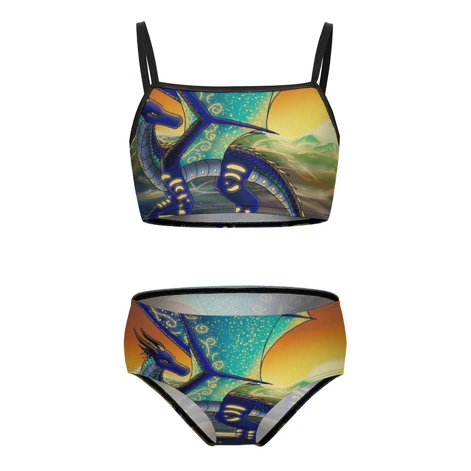 Wings Of Fire WOF Girls Bikini Swimsuits Two-piece Beach Bathing Suit Swimwear 6-7Y(110cm ...
