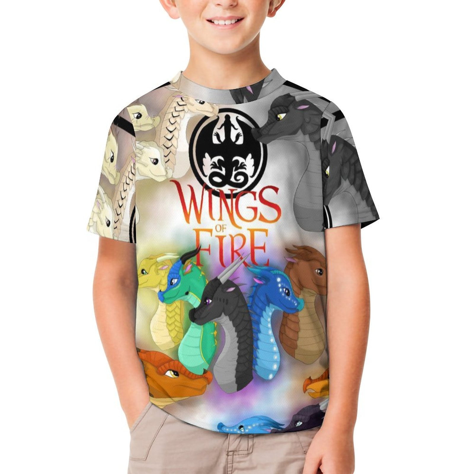 Wings Of Fire WOF Kid's T-Shirt Short Sleeve T-Shirt Tops Summer Tee ...