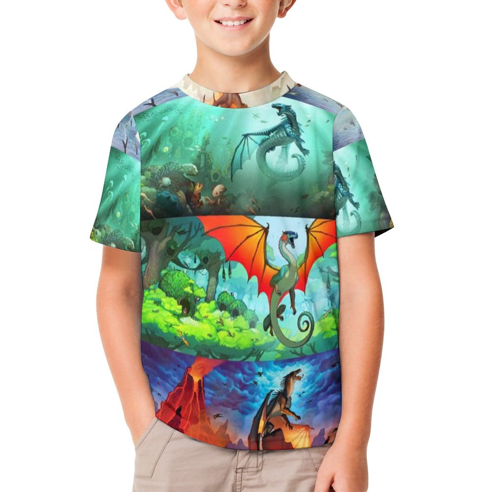 Wings Of Fire WOF Kid's T-Shirt Short Sleeve T-Shirt Tops Summer Tee ...