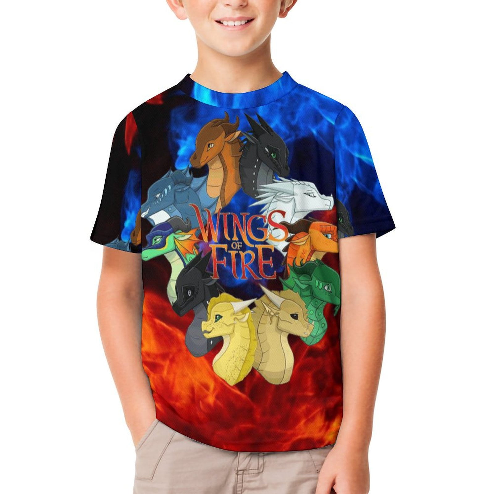 Wings Of Fire WOF Kid's T-Shirt Short Sleeve T-Shirt Tops Summer Tee ...