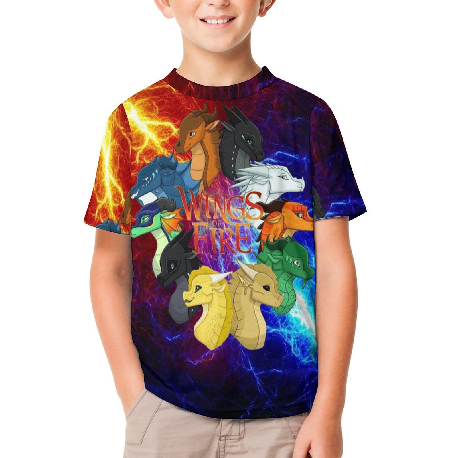 Wings Of Fire WOF Kid's T-Shirt Short Sleeve T-Shirt Tops Summer Tee ...