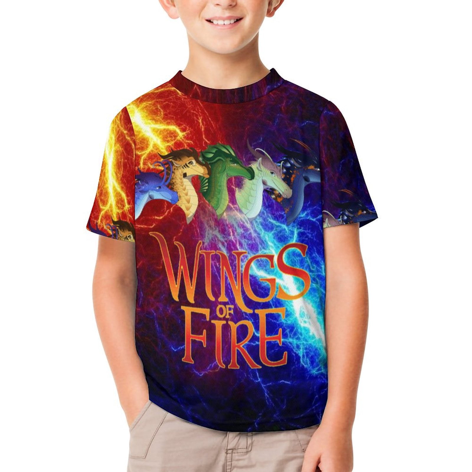 Wings Of Fire WOF Kid's T-Shirt Short Sleeve T-Shirt Tops Summer Tee ...