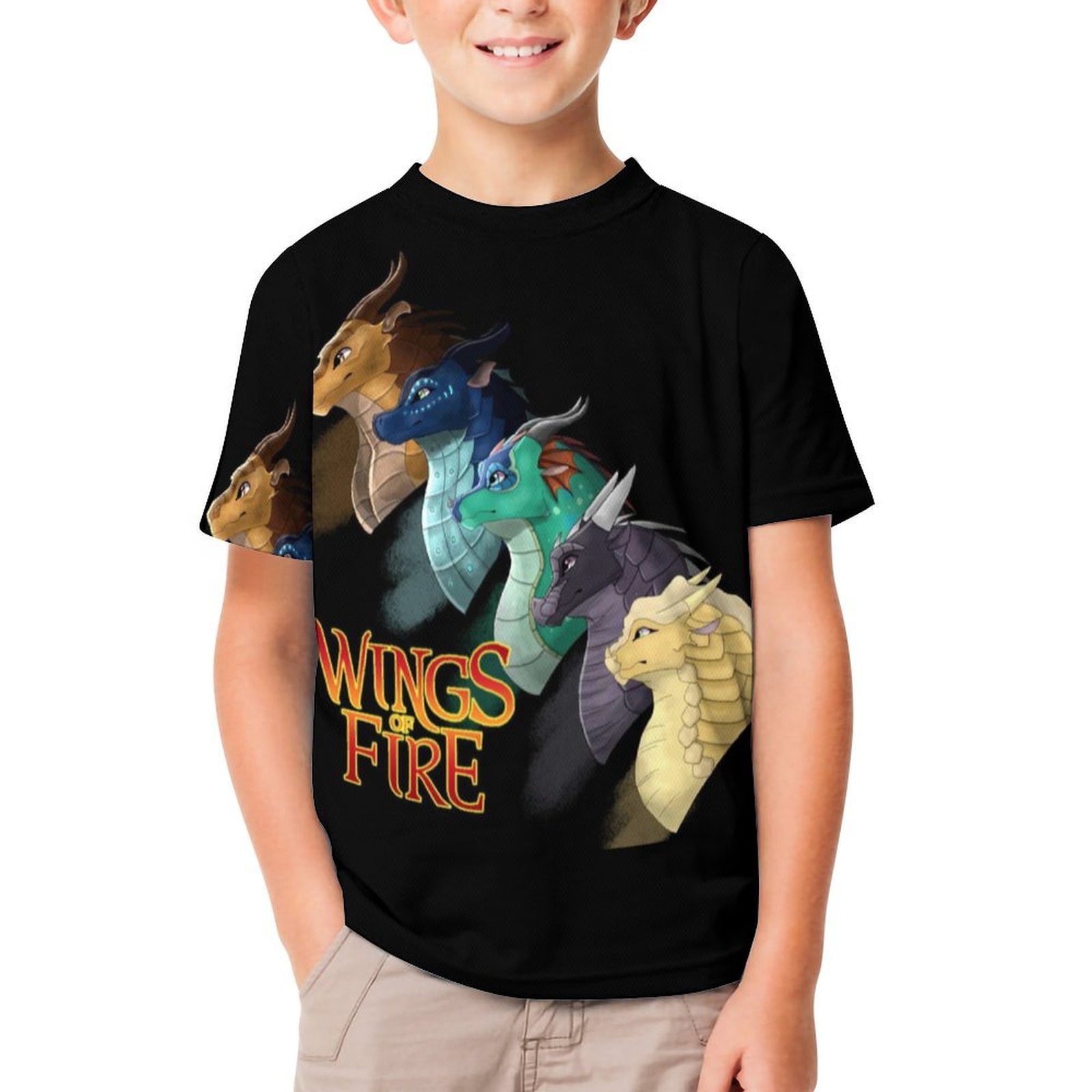 Wings Of Fire WOF Kid's T-Shirt Short Sleeve T-Shirt Tops Summer Tee ...