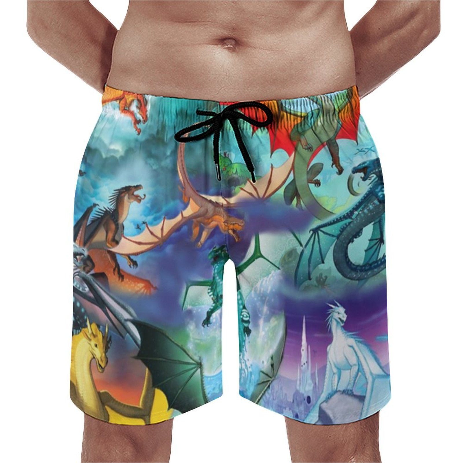 Wings Of Fire WOF Men's Swim Trunks Quick Dry Beach Board Shorts Summer ...