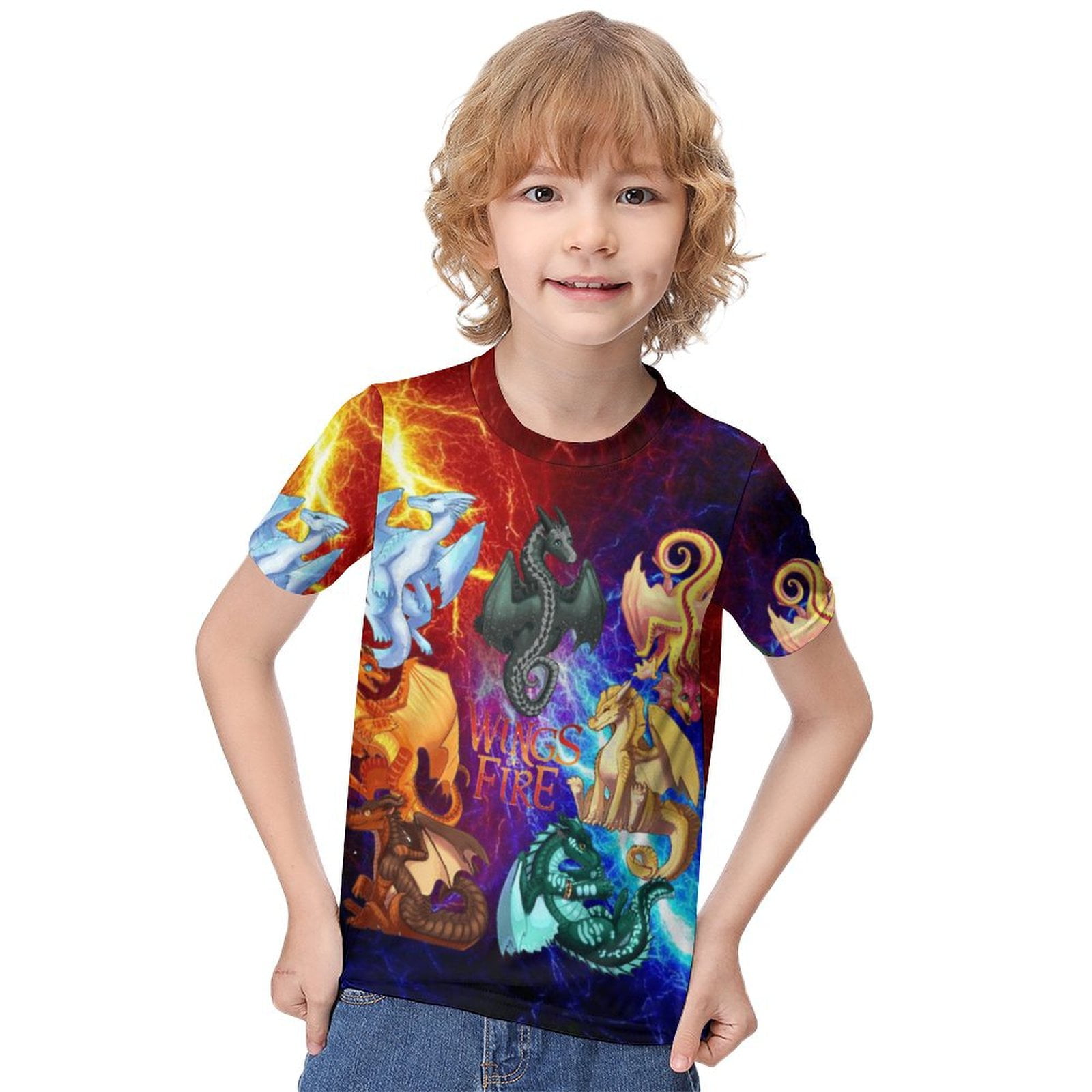 Wings Of Fire WOF T-shirts for Teen Boys Girls Tee Shirts Soft Summer ...