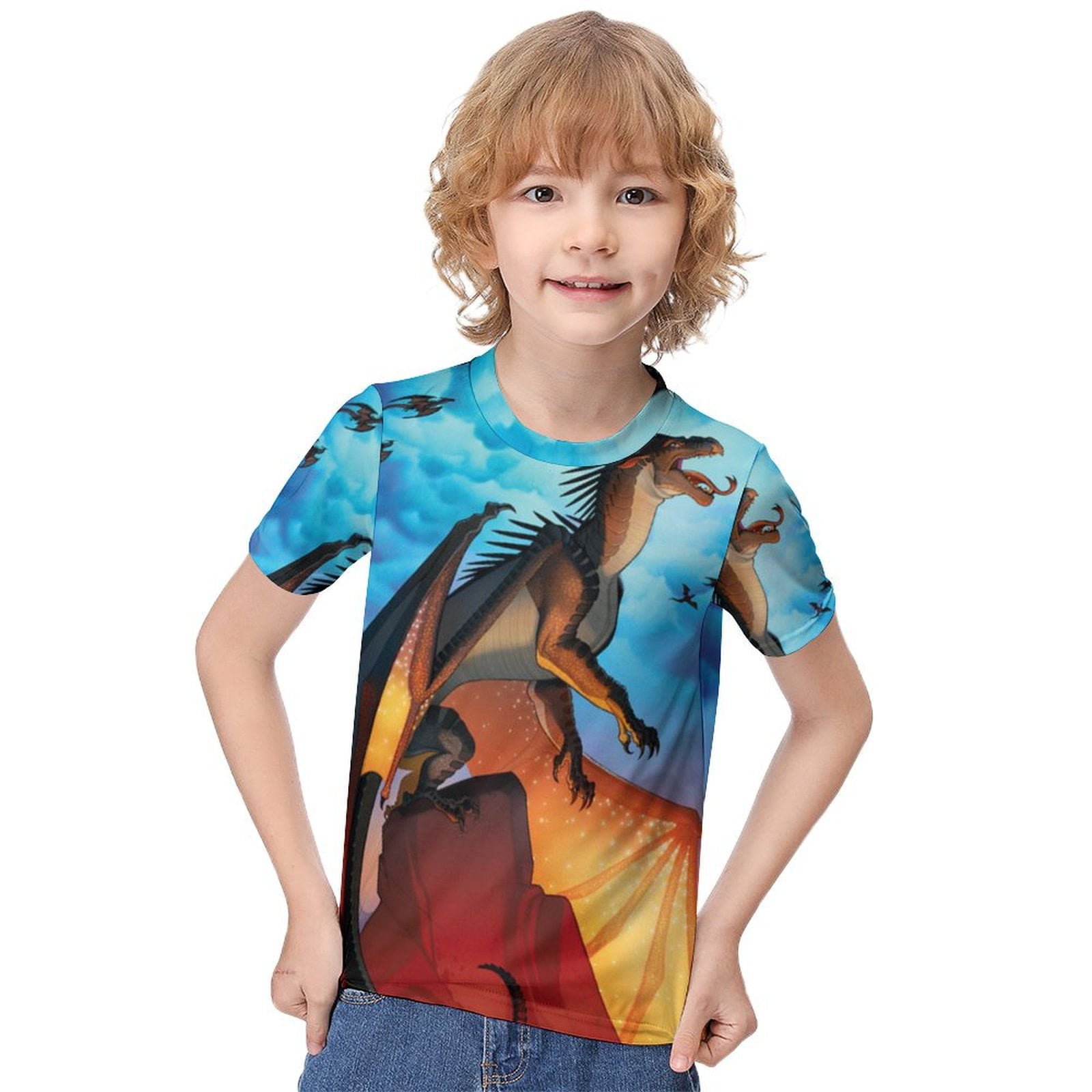 Wings Of Fire WOF T-shirts for Teen Boys Girls Tee Shirts Soft Summer ...