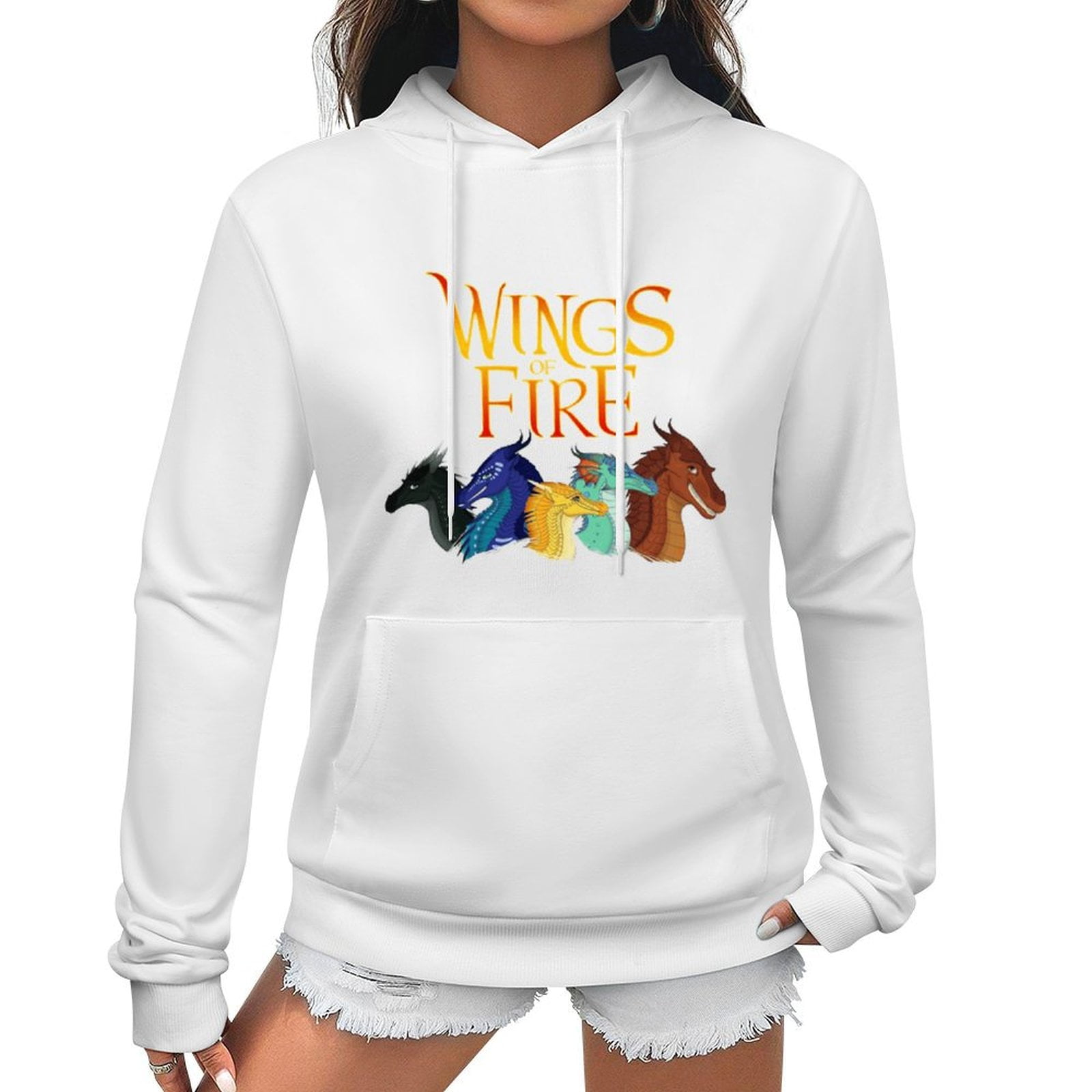 Wings Of Fire WOF Womens Hooded Pullover Sweatshirt Fashion Hoodie with ...