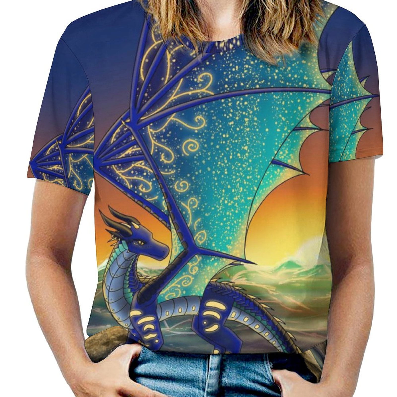 Wings Of Fire WOF Womens T-shirts Crewneck Shirts Blouse Short Sleeve ...