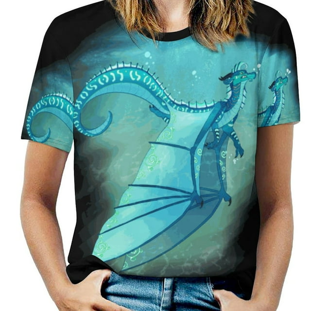 Wings Of Fire WOF Womens T-shirts Crewneck Shirts Blouse Short Sleeve ...