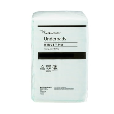 Wings Underpad 30 X 36 Inch, Disposable, Fluff / Polymer, Heavy ...