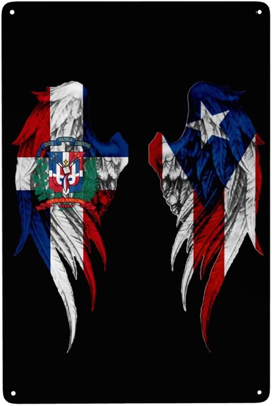 Wings Puerto Rico And Cuba Cuban Sign Metal Iron Painting Wall Art For ...