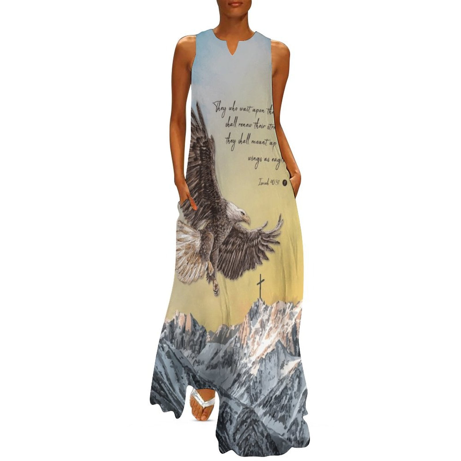 Wings as Eagles Isaiah 40:31 Long Dress Aesthetic clothing ceremony ...
