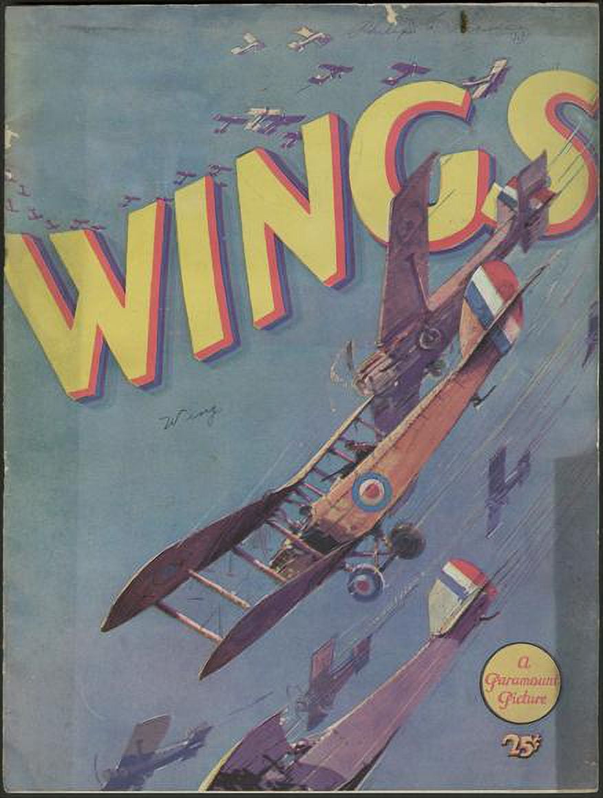 Wings POSTER (27x40) (1927) (Style B) - Walmart.com