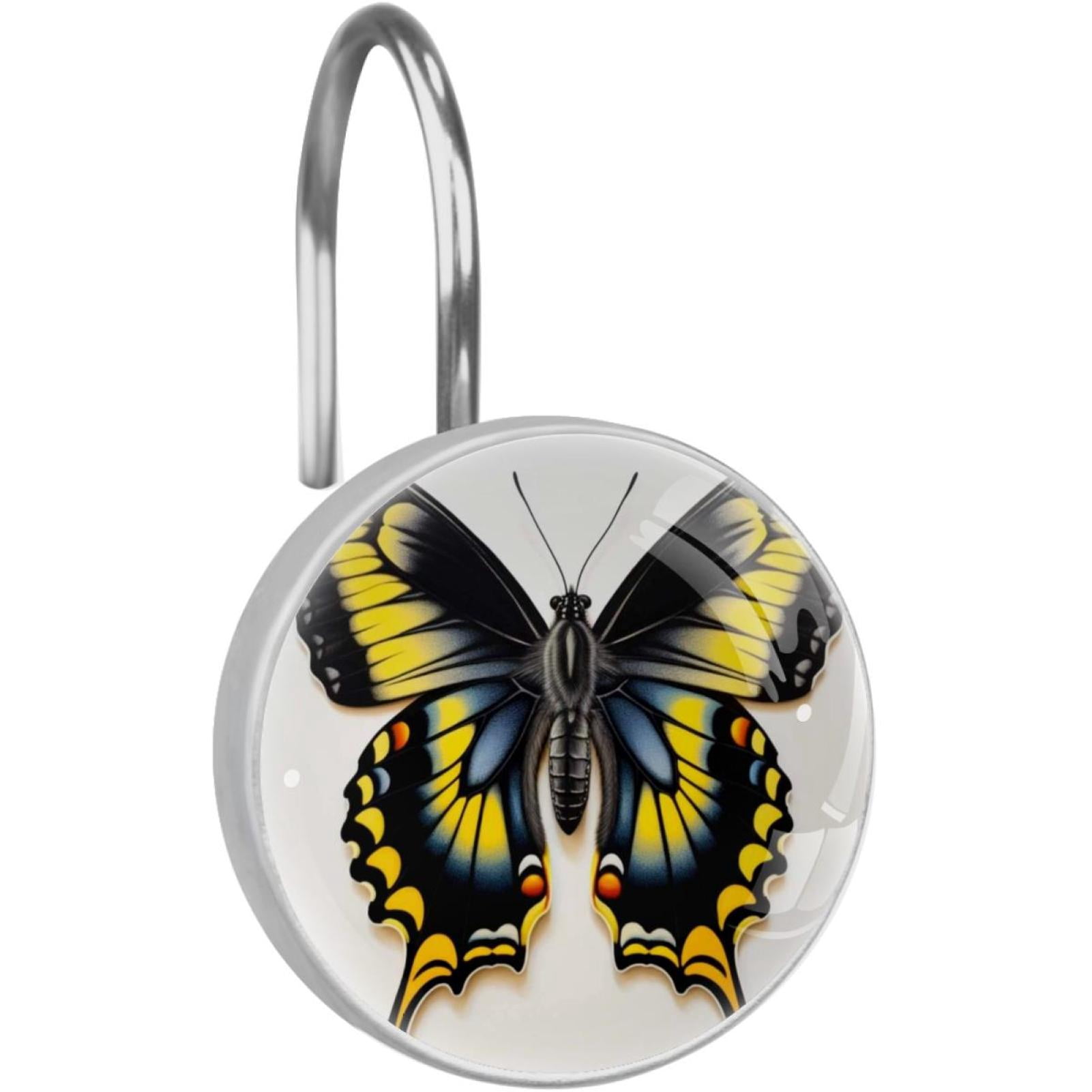 Wings of Change the Butterfly Symbolism Round Shower 12-Pack Curtain ...