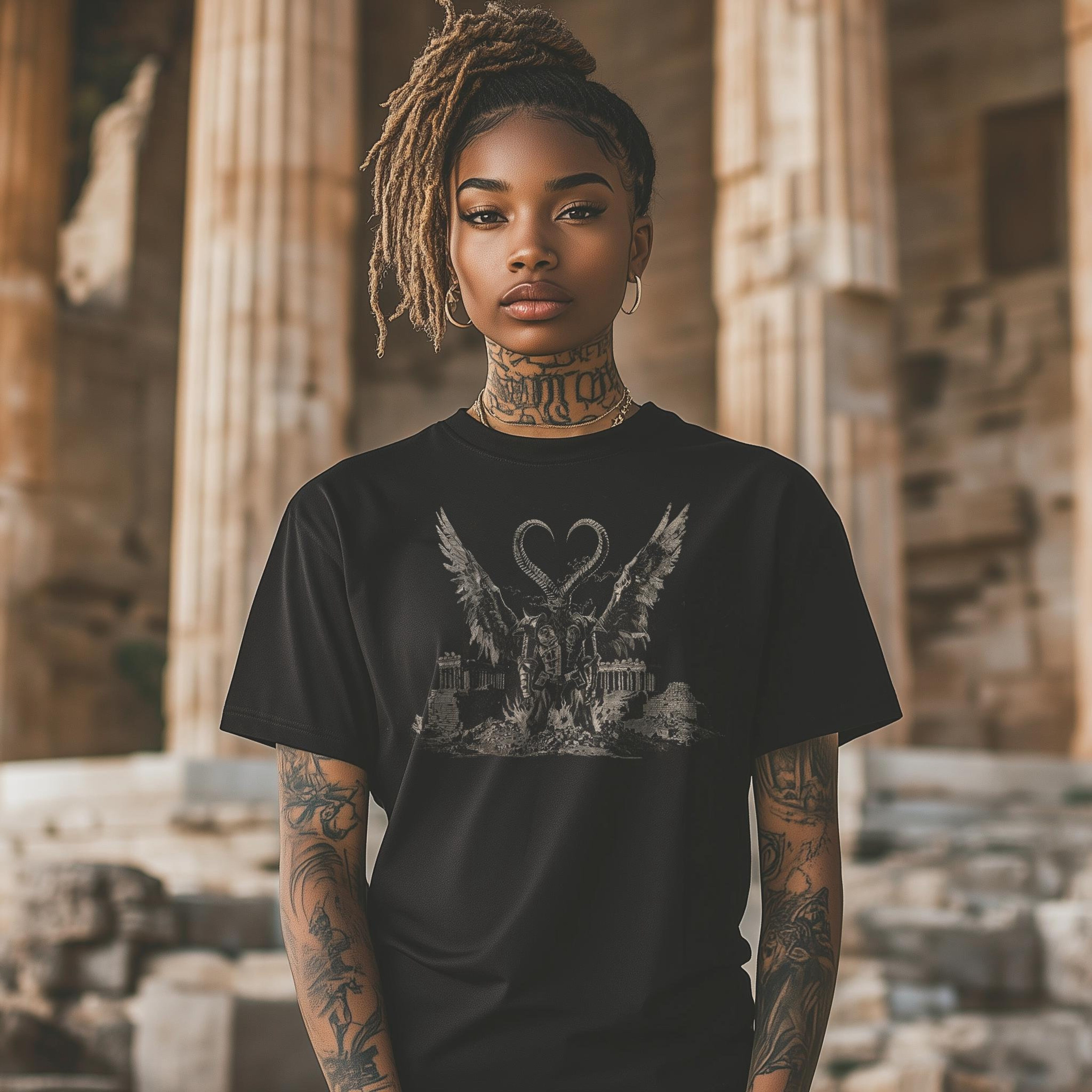 Wings of Desolation Tee - Demon Knight | Ruins | Destruction - Walmart.com