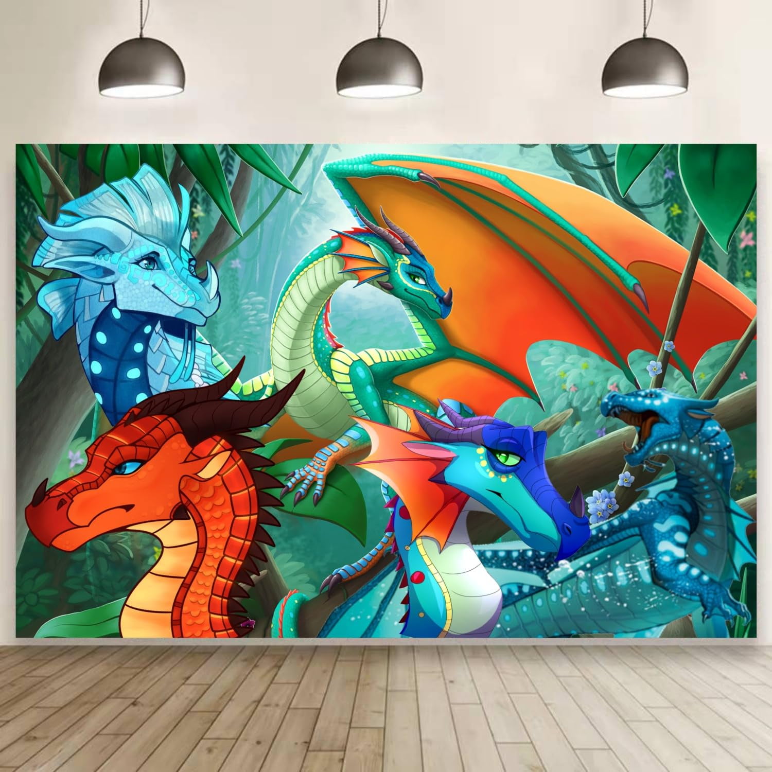 Wings of Fire Background ZS23 Birthday Decorations, Wings of Fire Happy ...