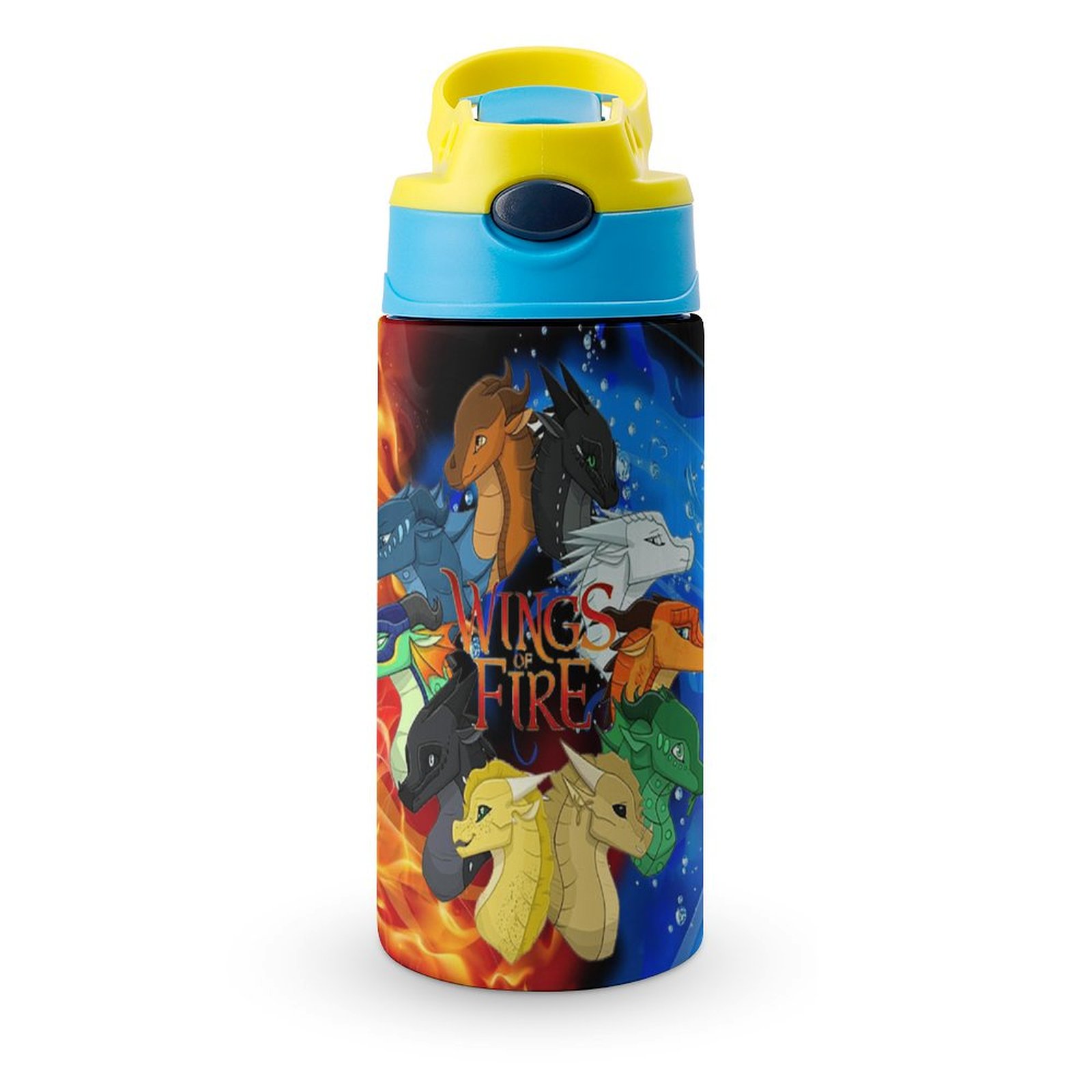 Wings of Fire Insulated Stainless Steel Water Bottle with Straw Vacuum ...