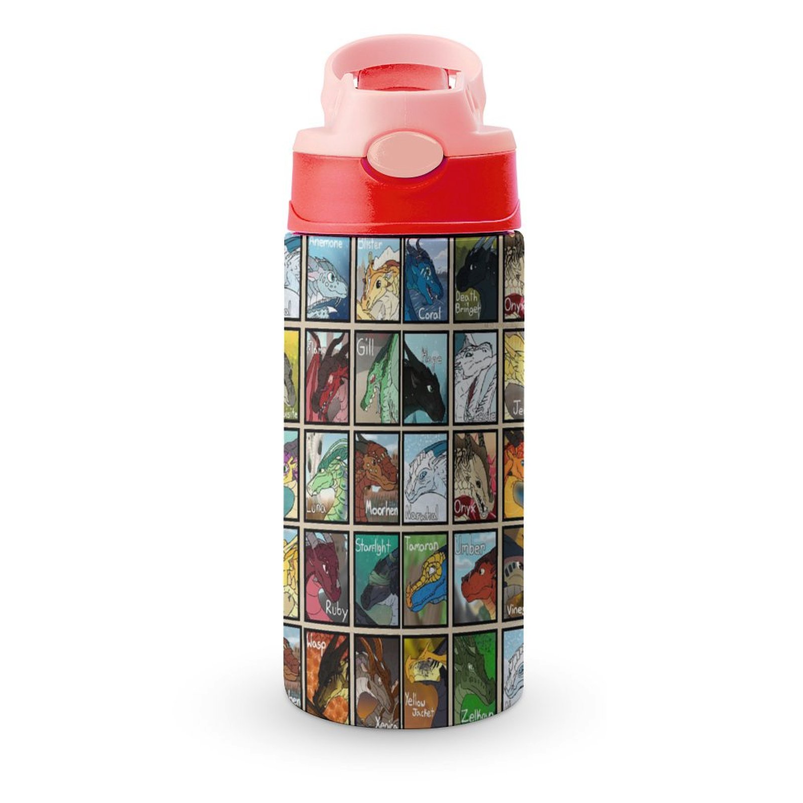 Wings of Fire Insulated Stainless Steel Water Bottle with Straw Vacuum ...