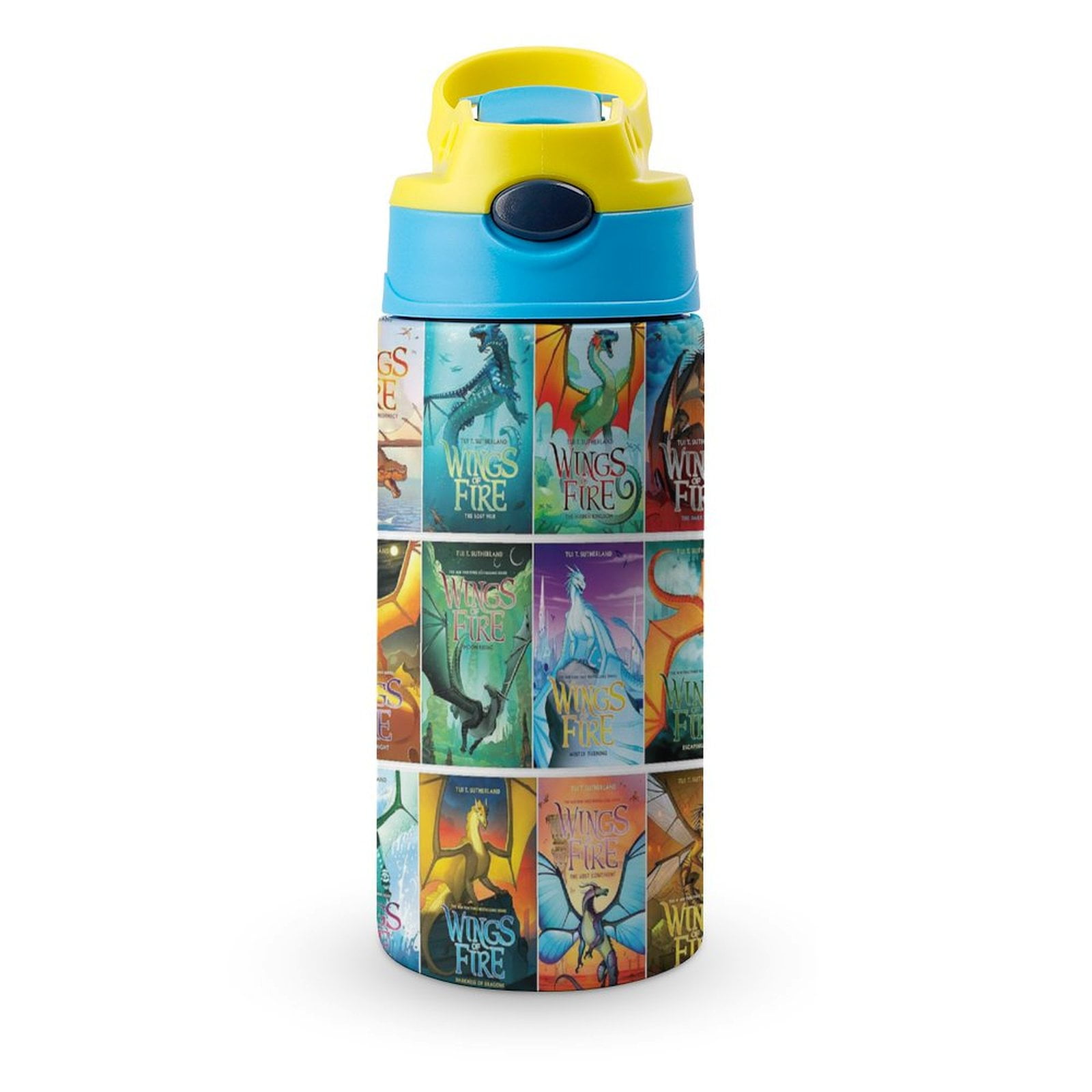 Wings of Fire Insulated Stainless Steel Water Bottle with Straw Vacuum ...