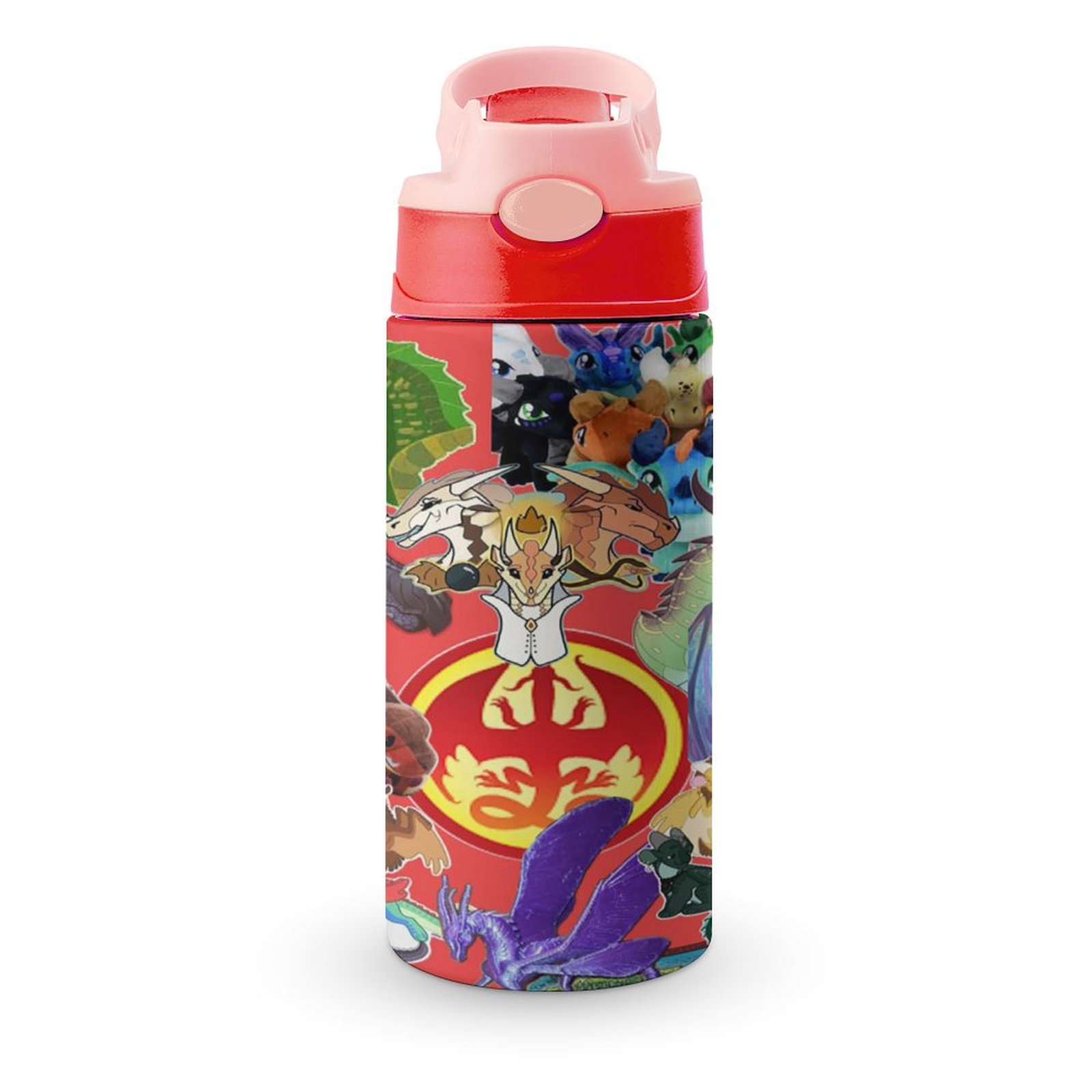 Wings of Fire Insulated Stainless Steel Water Bottle with Straw Vacuum ...