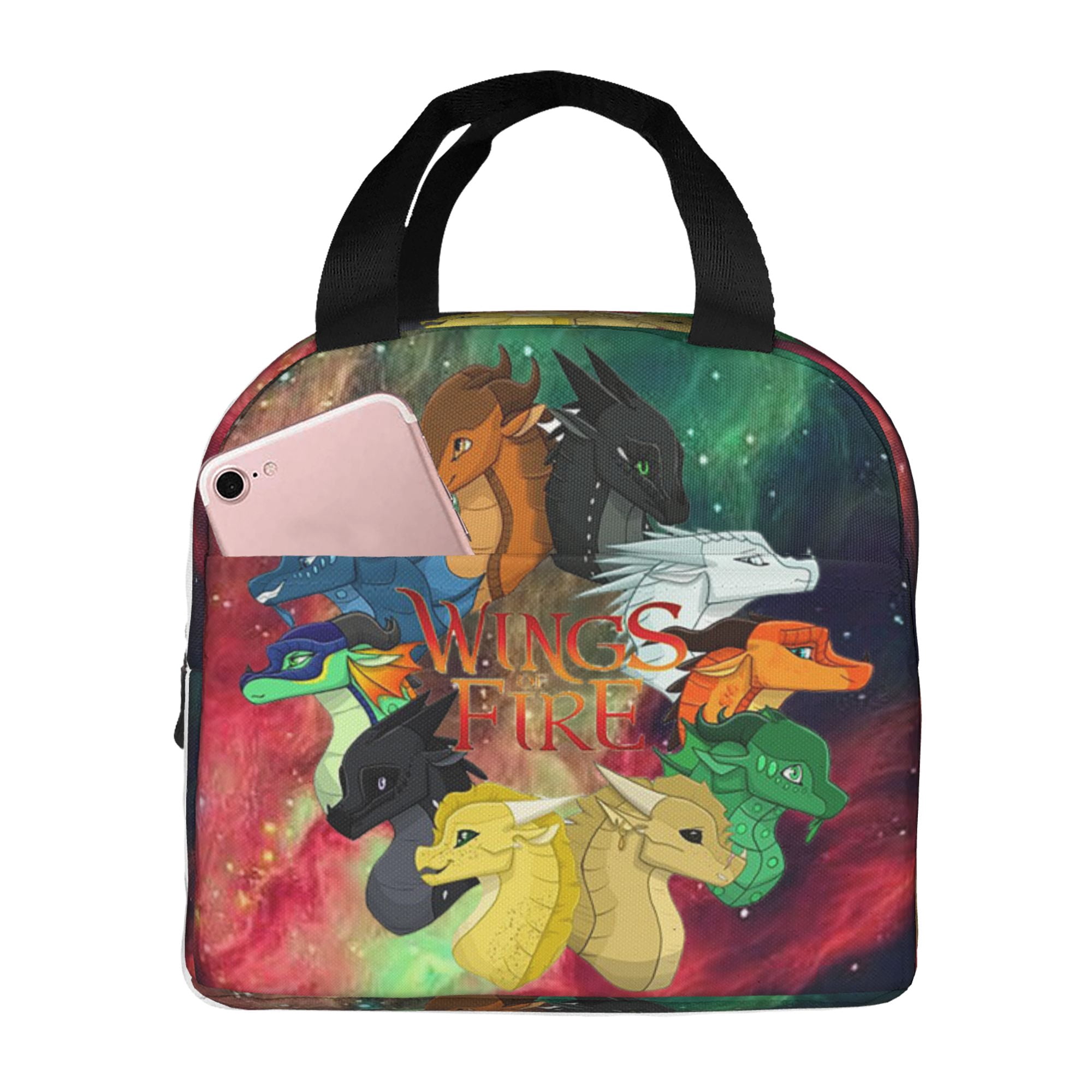 Wings of Fire Lunch Bag Portable Tote Bag Insulated Lunch Box Picnic ...