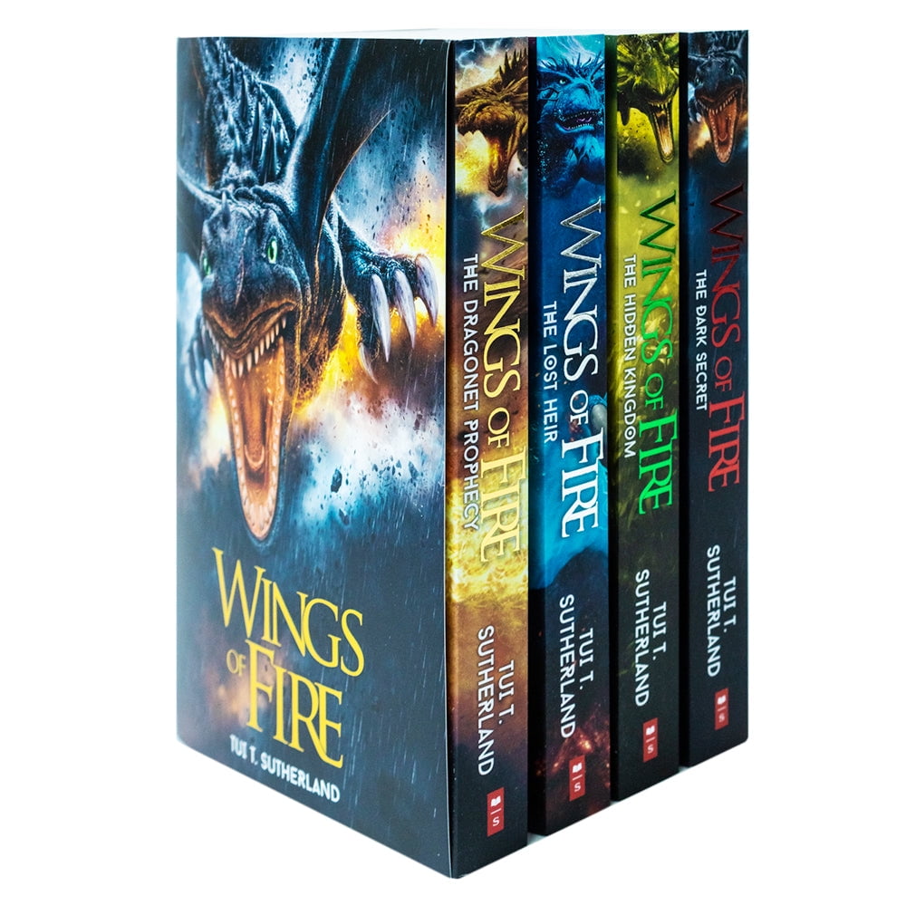 Wings of Fire Series by Tui T. Sutherland 4 Books Collection Set - Ages ...