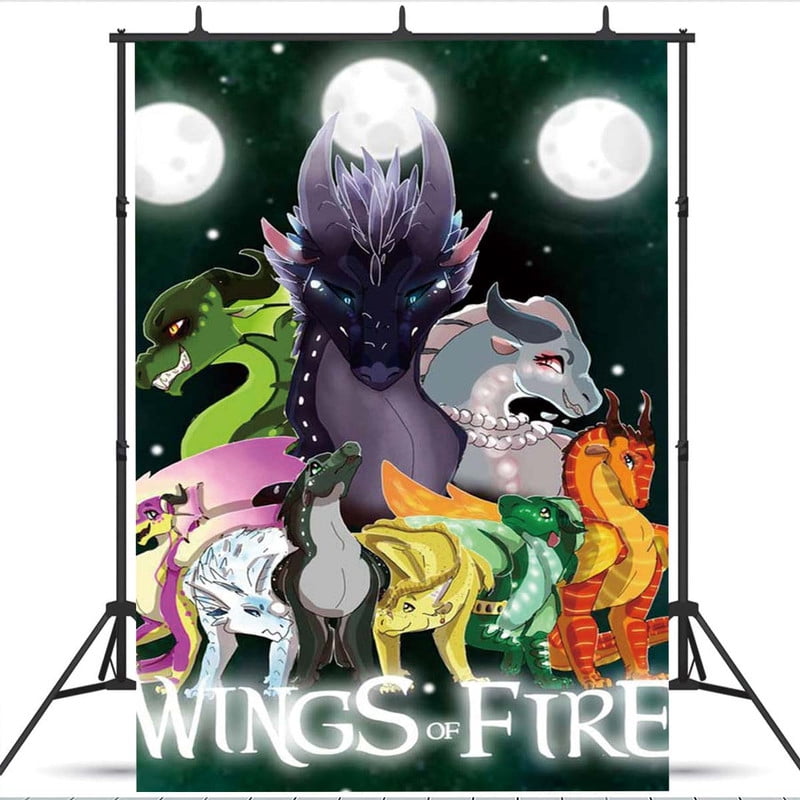 Wings of Fire Taspestry Wall Decor Birthday Banner Backdrop Background ...