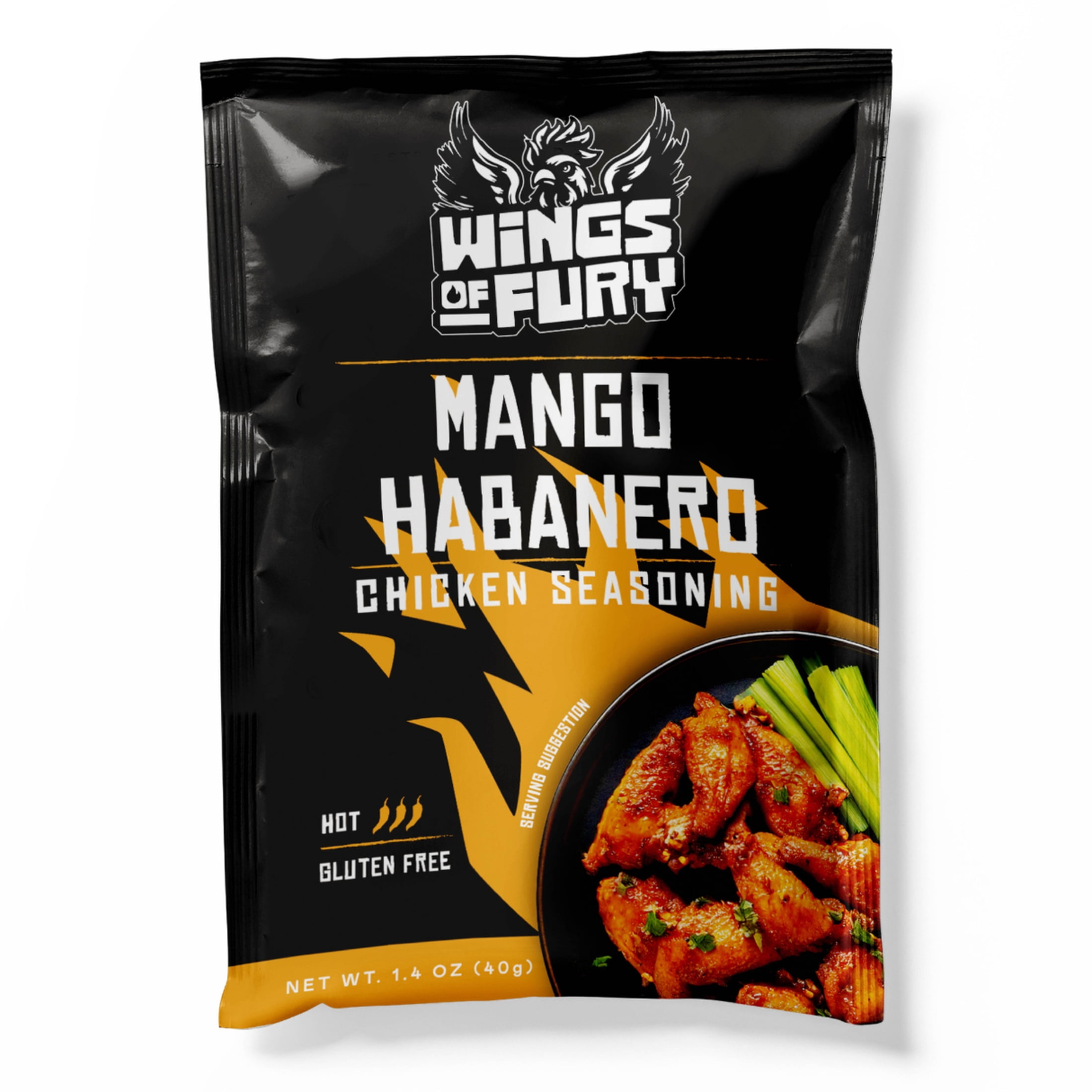 Wings of Fury Mango Habanero Chicken Seasoning Mix, 1.4 oz. Packet ...
