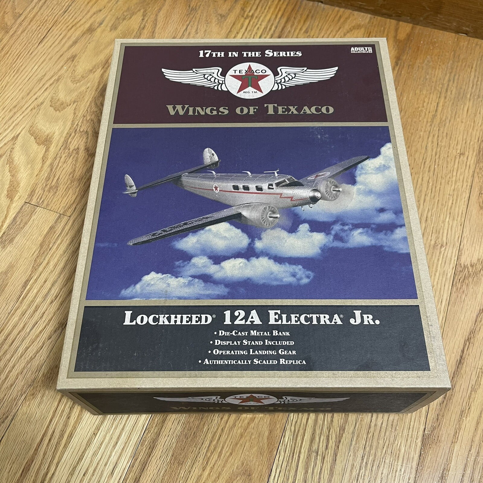 Wings of Texaco Lockheed 12A Electra Jr. Die-Cast Airplane Coin Bank ...