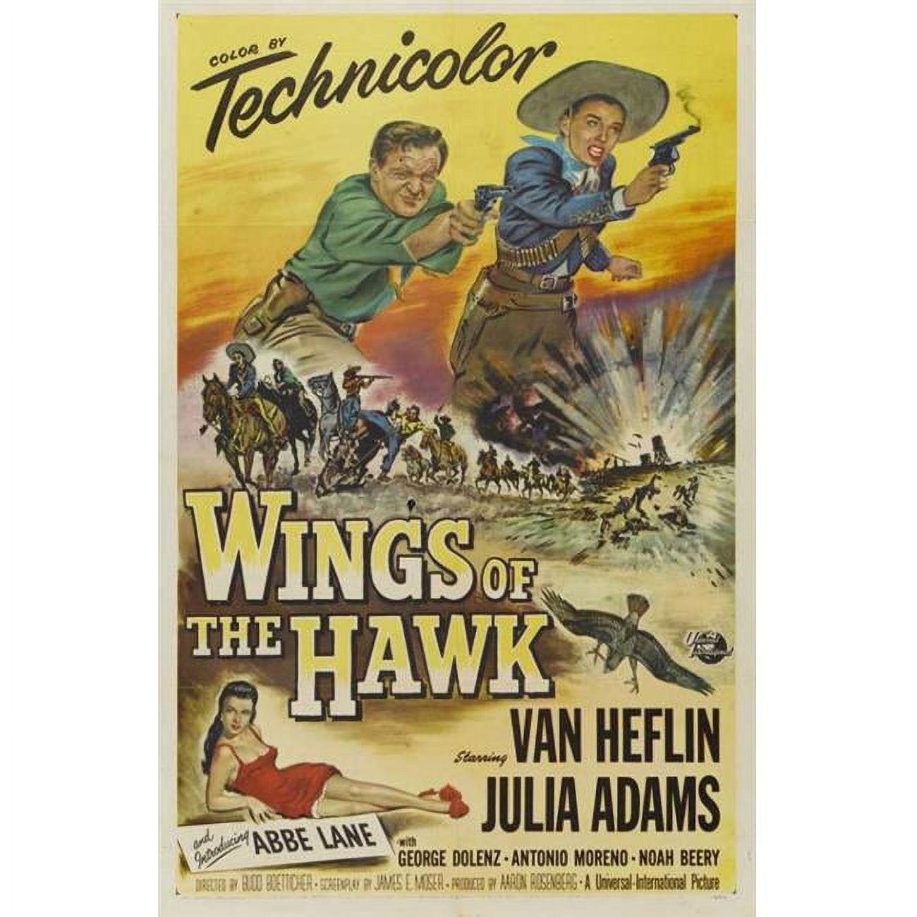 Wings of the Hawk Movie Poster - 27 x 40 in. - Walmart.com