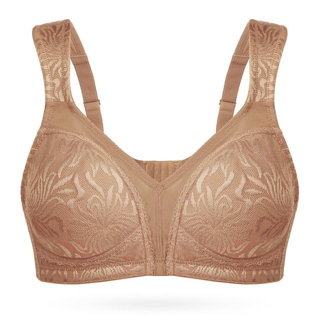 Wingslove Women's Full Coverage Plus Size Bra Non Padded Wireless ...