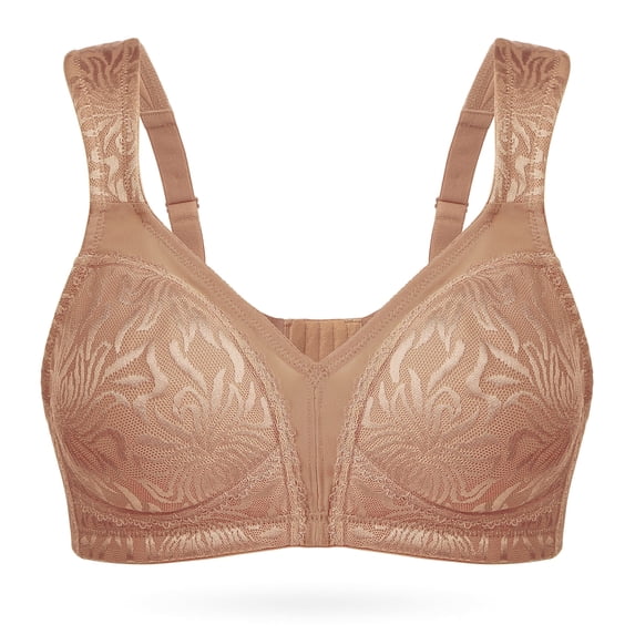 Wingslove Women's Full Coverage Plus Size Bra Non Padded Wireless ...