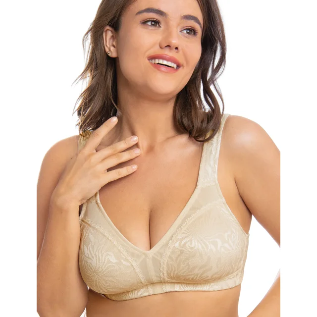Wingslove Womens Full Coverage Plus Size Bra Non Padded Wireless