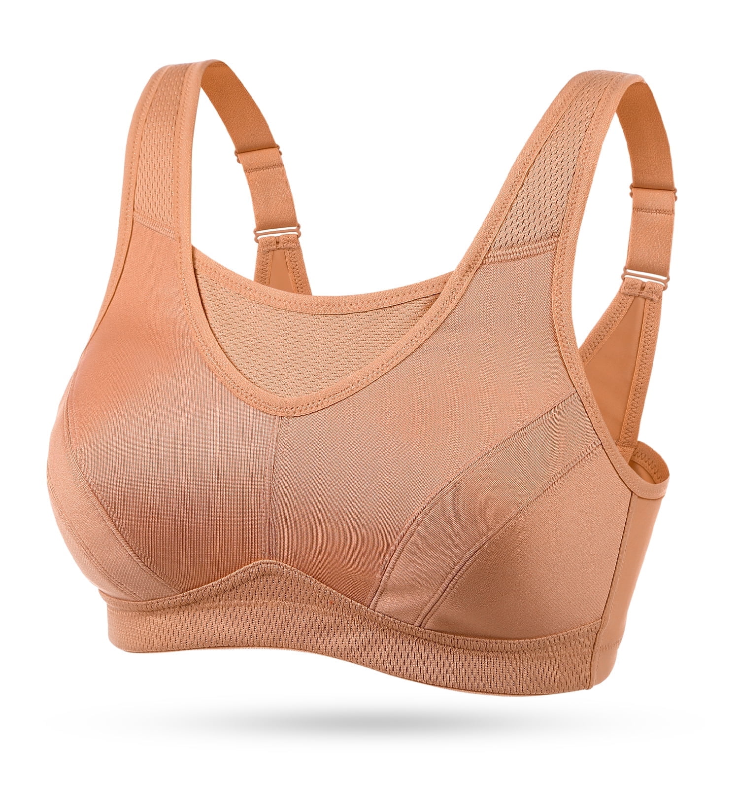 WingsLove Women's Sports Bra, Full Coverage Wireless Plus Size, High ...