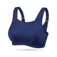 Wingslove Women's Sports Bra Full Coverage Wireless Bra Plus Size High ...