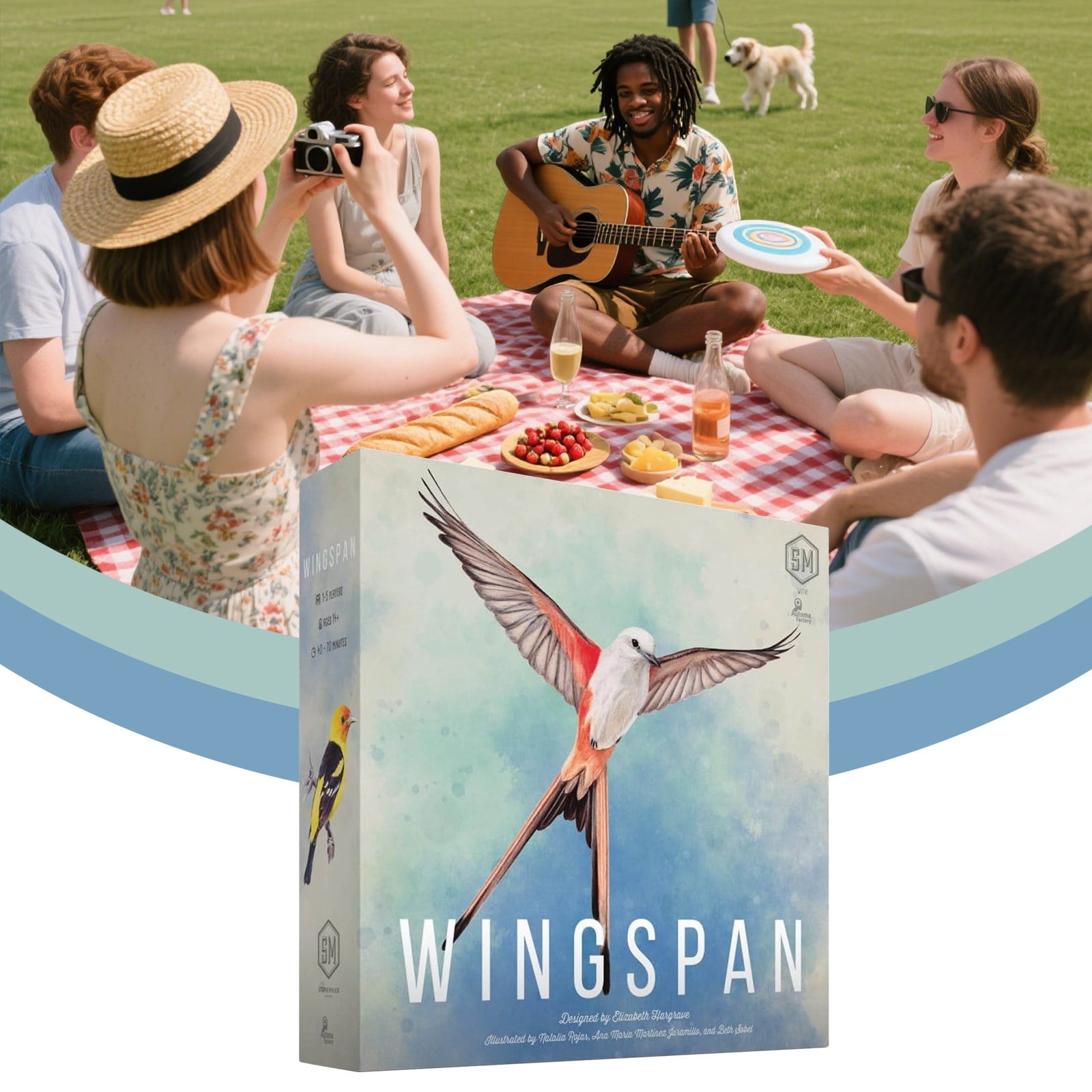 Wingspan Board Game by Elizabeth Hargrave, Award-Winning Bird ...