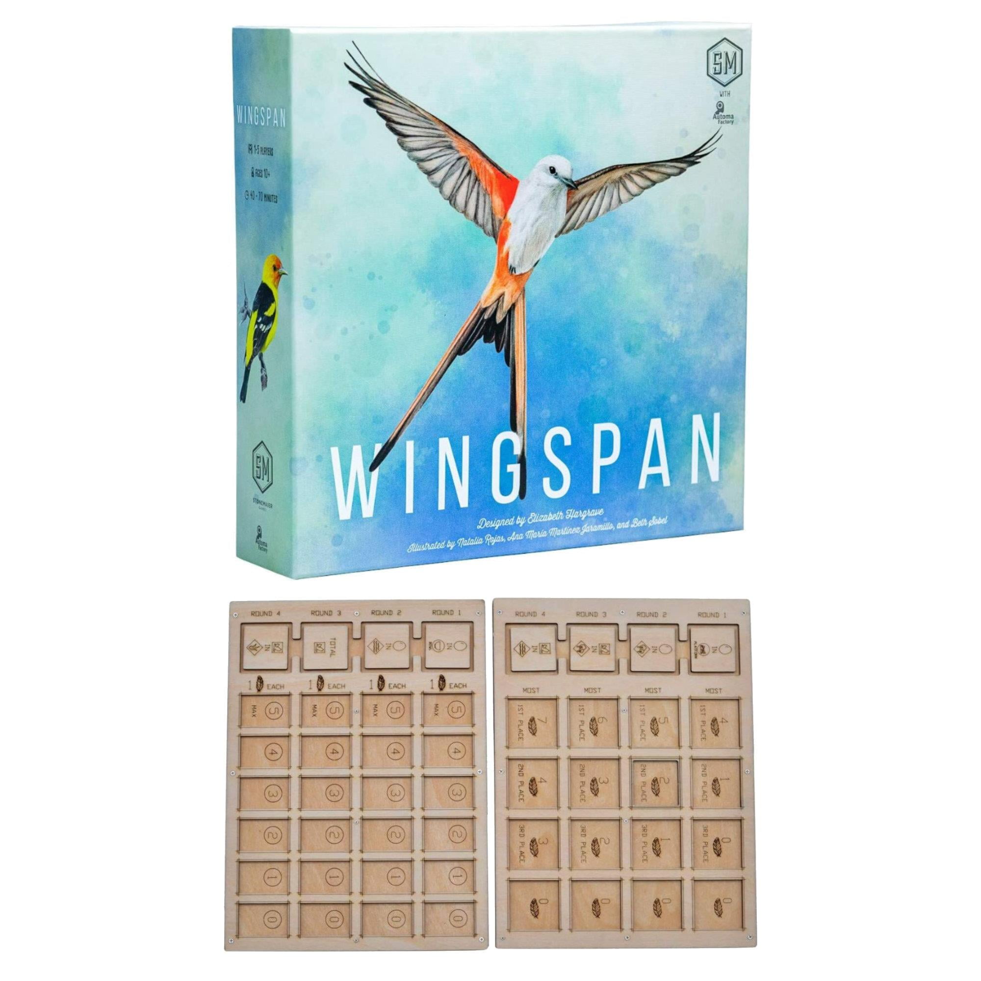 Wingspan Board Game from Stonemaier and Objective Scoreboard Wooden ...