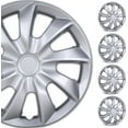 Winjet 17" Wheel Covers & Hub Caps ABS Lacquer Silver, 4 Pack - Walmart.com