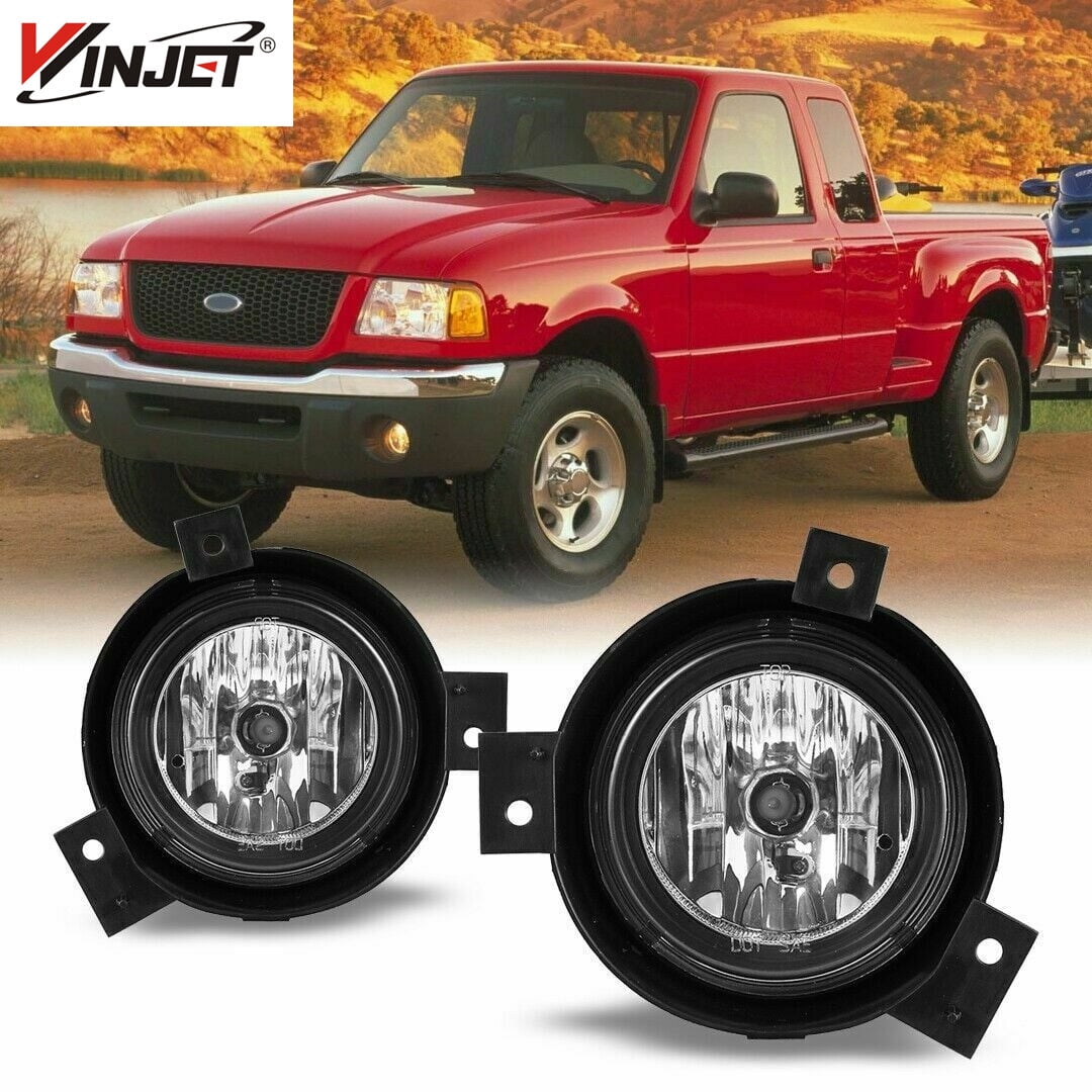 Winjet 2Pcs Fog Lights For Ford Ranger 01-03 Clear Lens Pair Bumper ...