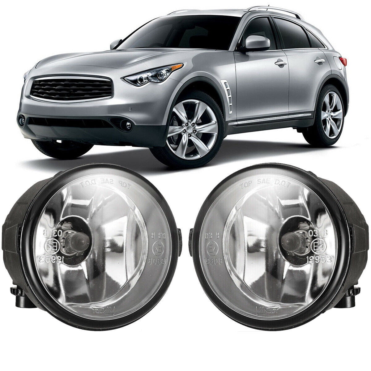 Winjet Fog Lights Compatible with Cube/Juke/Murano/Quest/Rouge/Versa ...